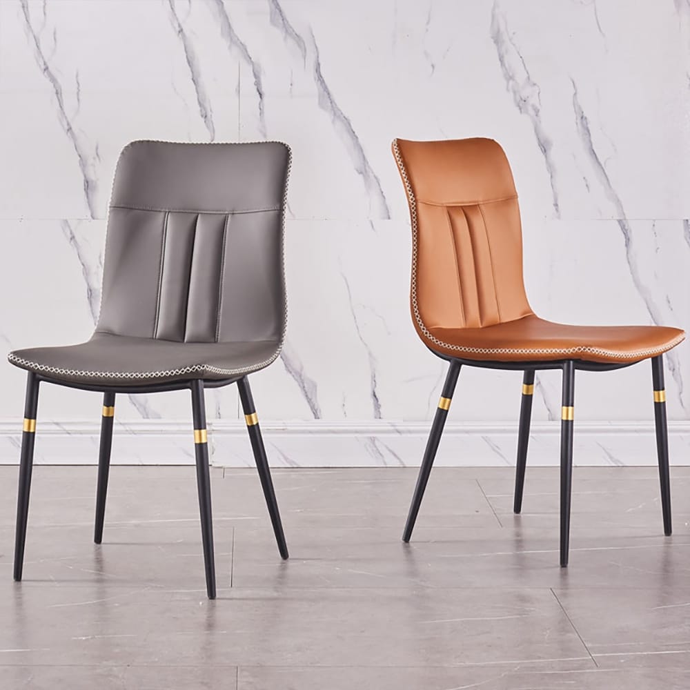 Modern Dining Chair High Back Upholstered Leather Dining Chair (Set of ...