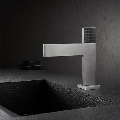 Gunmetal Grey Modern Single Handle Monobloc Tap Solid Brass Bathroom ...